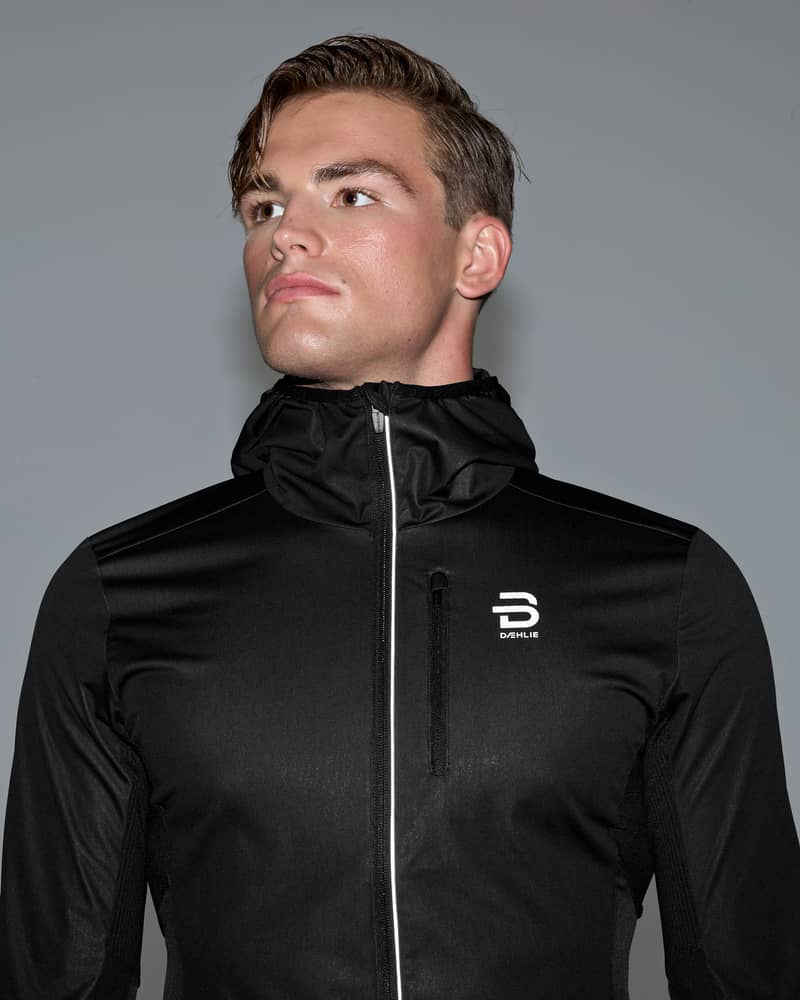 Jacket Winter Run Protect men's - Black